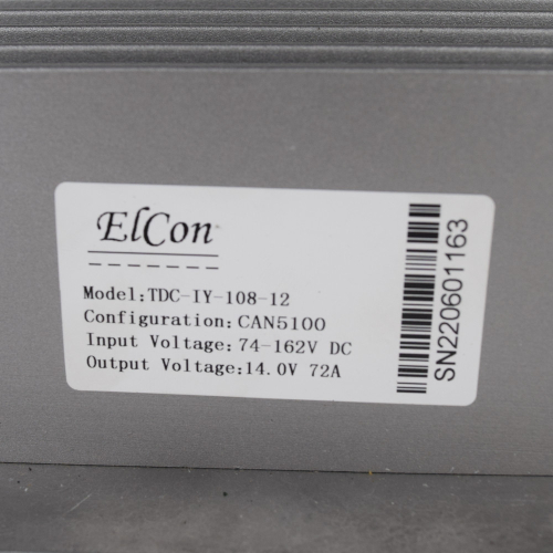 Elcon 1000W DC-DC Converter 74-162 VDC TDC-IY-108-12